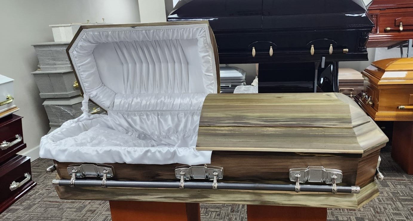 Blue Mahoe Matte-Finish Casket | Bailey's Funeral Home